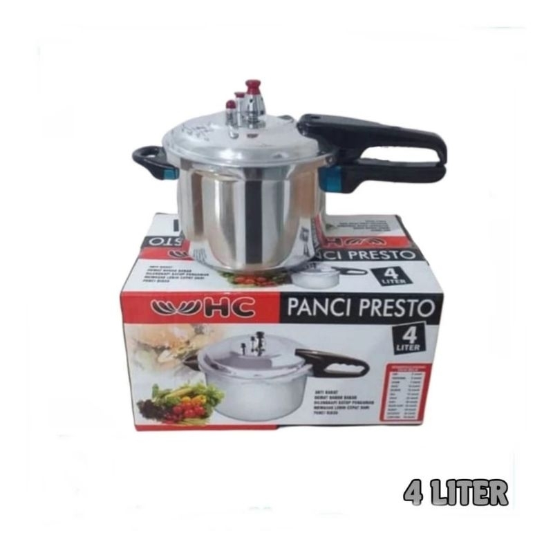 Jual Panci presto 4 liter stainles steel / panci pelunak daging, Presto otiginal serbaguna ...