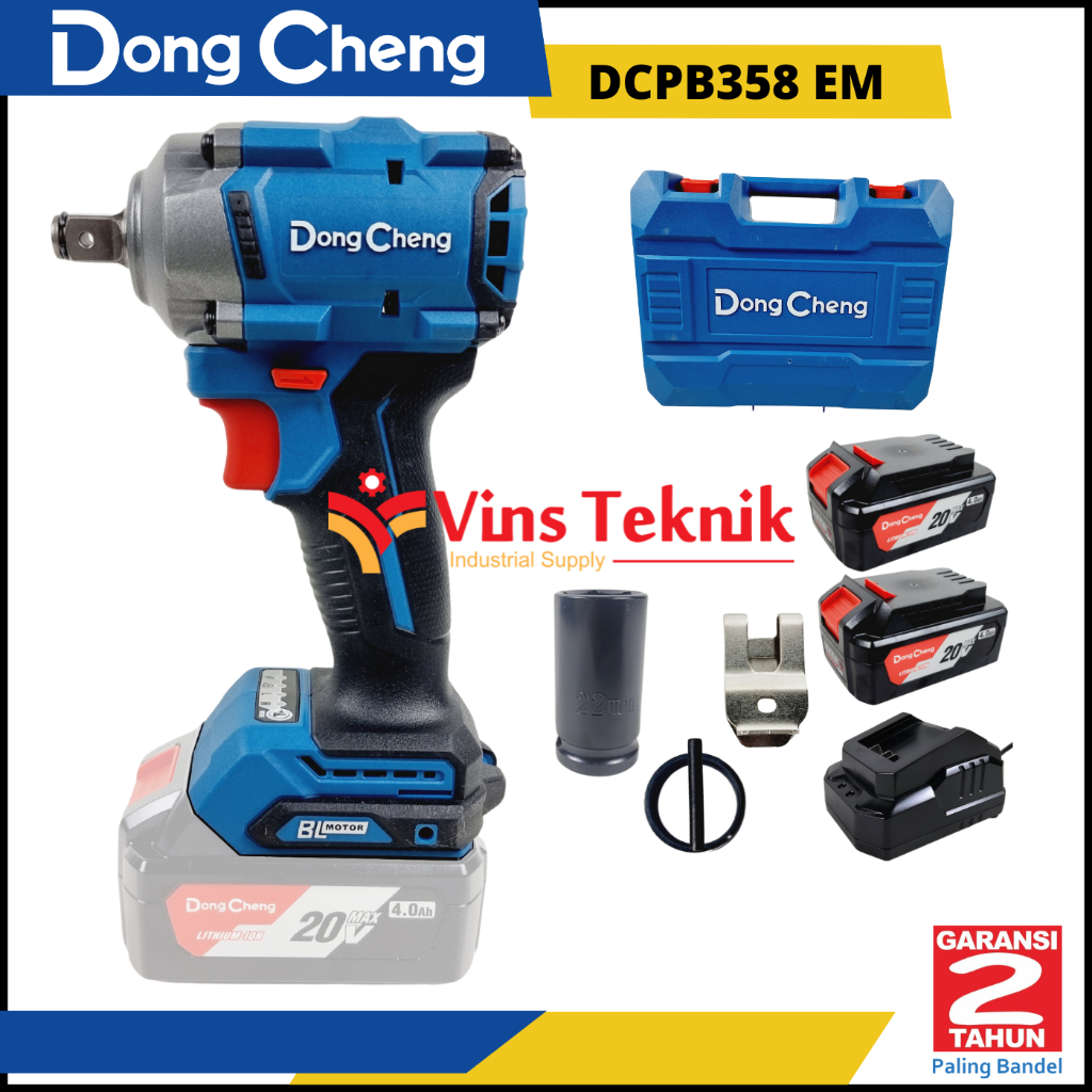 Jual Brushless Impact Wrench 20V pembuka baut DCPB358 DONGCHENG DCPB ...