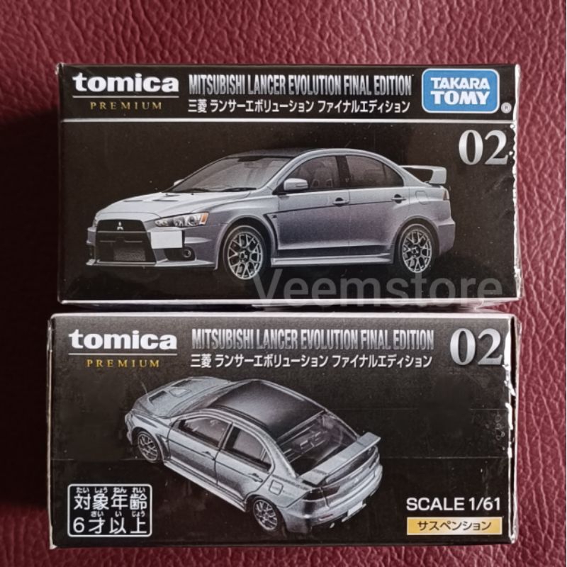 Jual Die Cast 1:64 Mitsubishi Lancer Evolution Final Edition [Tomica02 ...