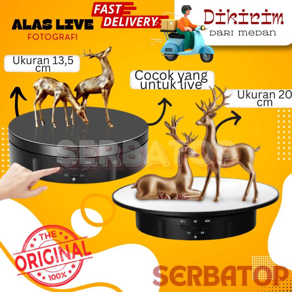 Jual Alas Putar Fotografi Rotating Studio Display Stand Base 13.5cm ...