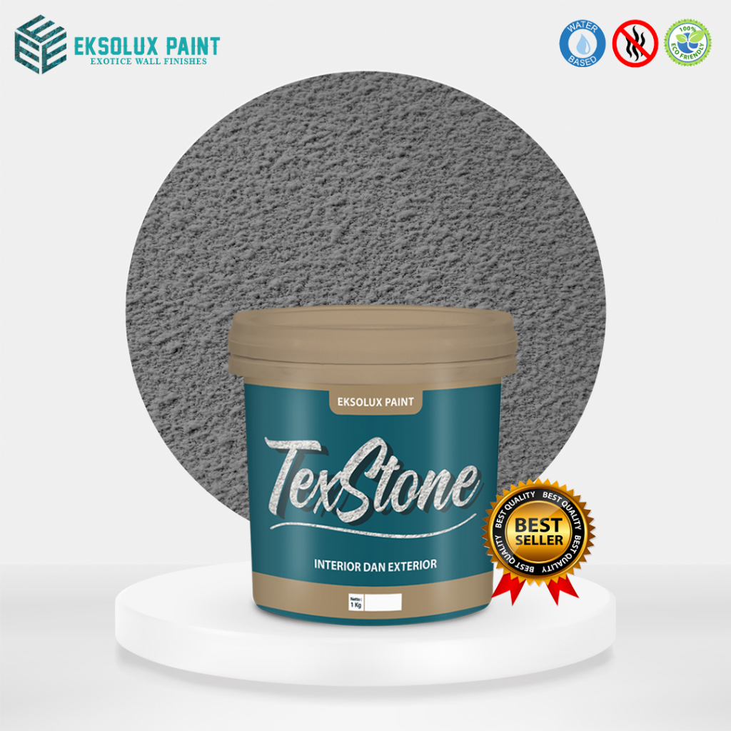 Jual Cat Tekstur Dinding Kamprot Light Grey Ukuran 1 Kg - Cat Tembok ...