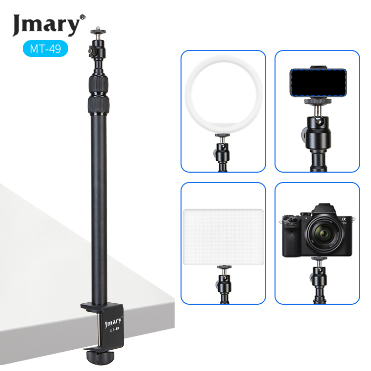 Jual Tripod Jmary MT-49 Light Stand Klem Meja Monopod Desk Lampu Kamera ...