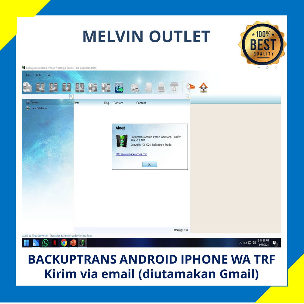 Jual BACKUPTRANS ANDROID IPHONE WHATSAPP TRANSFER - ANDROID | IPHONE ...