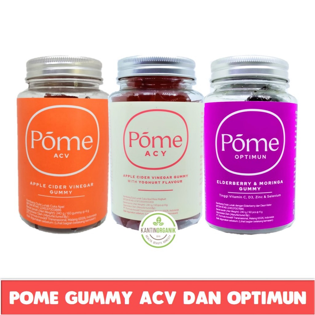 Jual Gummy Apple Cider Vinegar Pome - Gummy Cuka Apel Botol 240gr ...