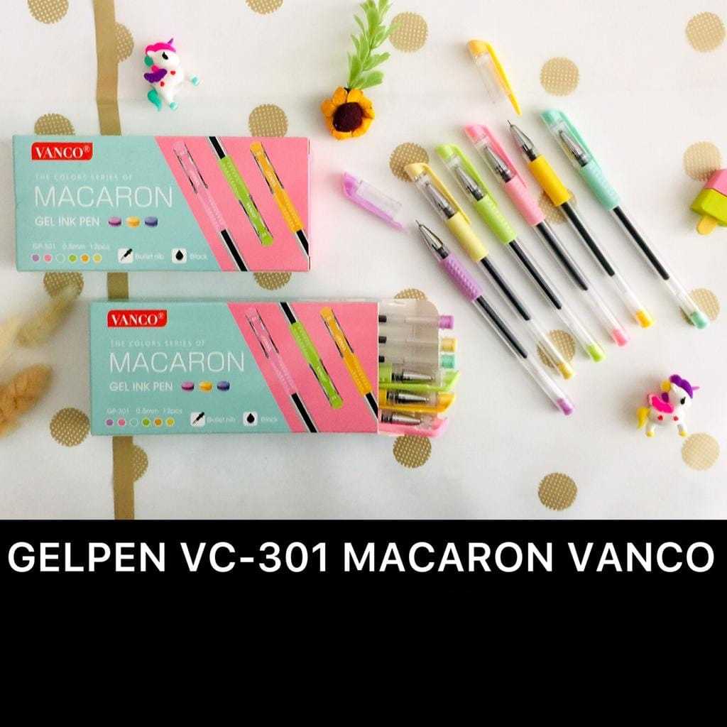 Jual GELPEN VANCO VC-301 MACAROON (12 pcs) | Shopee Indonesia
