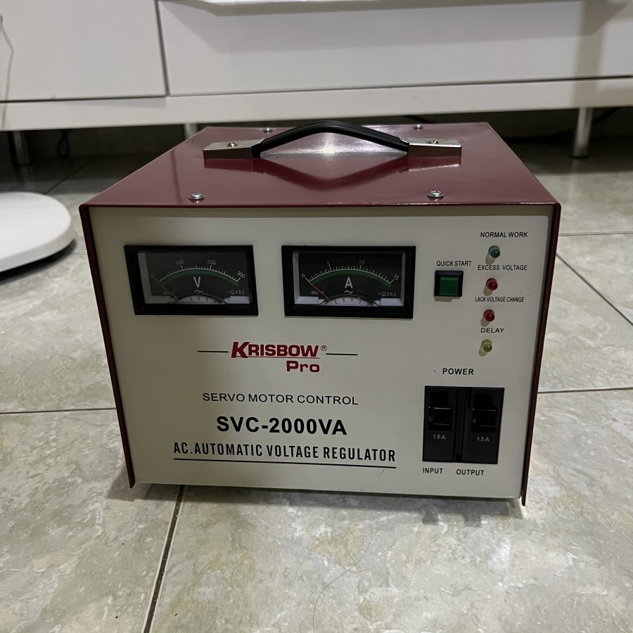 Jual Krisbow Stabilizer stabiliser 2000Watt Stavol Listrik Svc 2000 VA | Shopee Indonesia