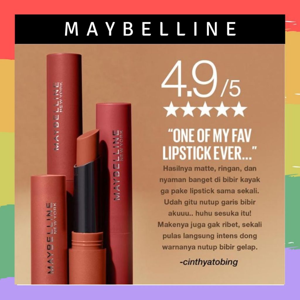 Jual Maybelline Ultimate Slim Lipstick by Colorsensational Matte ...