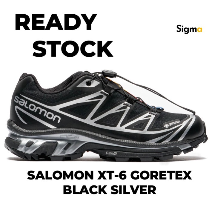 Jual Sneakers Salomon XT-6 GORETEX Black Silver | Shopee Indonesia