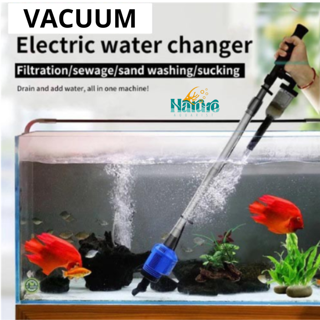 Jual Vacuum Listrik Aquarium Electric Sand Gravel Siphon Pembersih Penyedot Air Aquarium ...