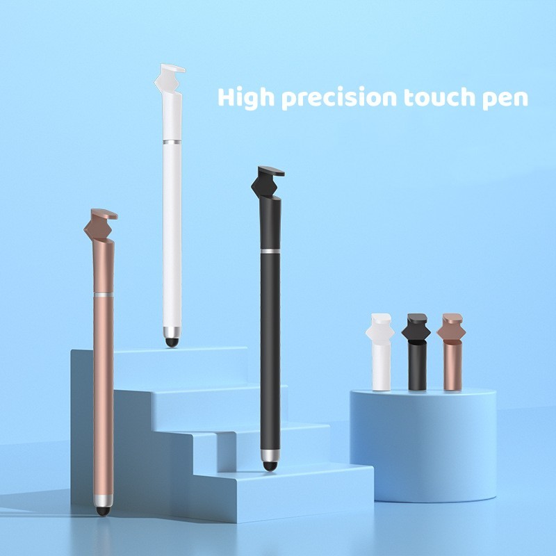 Jual Stylus pen 2in1 holder polos Capacitive stylus multifungsi Pulpen ...
