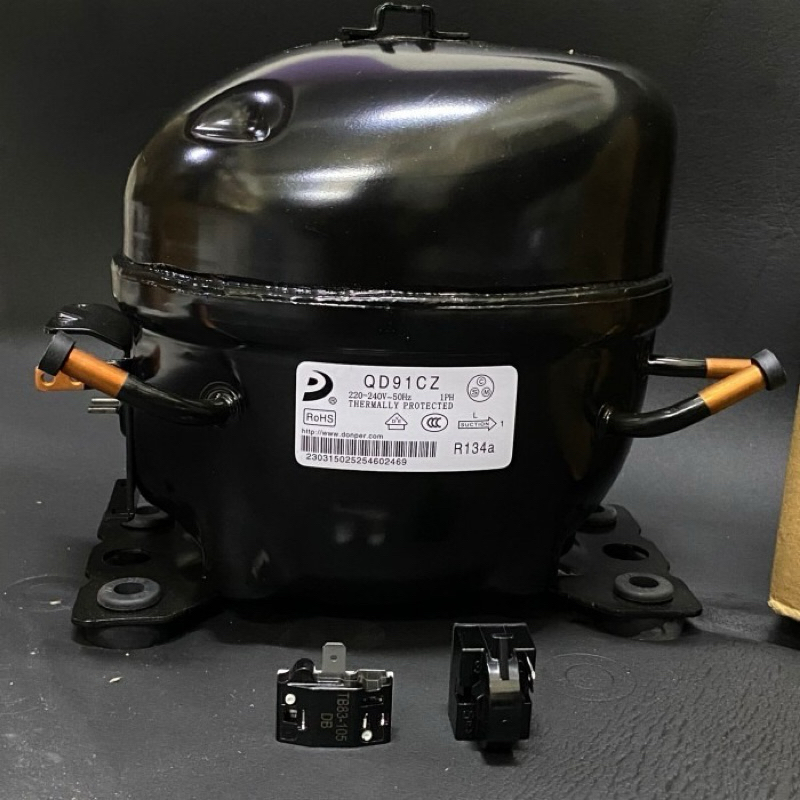 Jual Kompresor kulkas/ compressor kulkas 2 pintu QD-91 1/4HP | Shopee ...