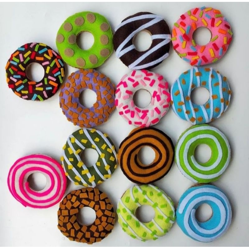 Jual Mainan edukasi donat dari kain flanel | Shopee Indonesia