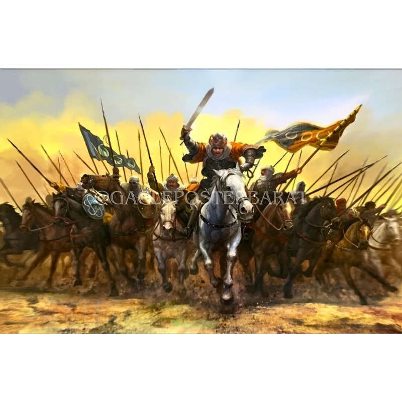 Jual Poster Cetak Gambar Perang Jaman Nabiyuloh Uk 100x70 Cm, Dekorasi ...