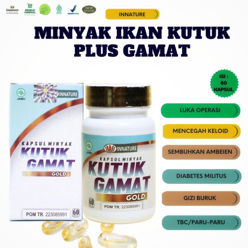 Jual Minyak Kutuk Minyak Ikan Gabus Plus Gamat Gold Original @60 kapsul | Shopee Indonesia