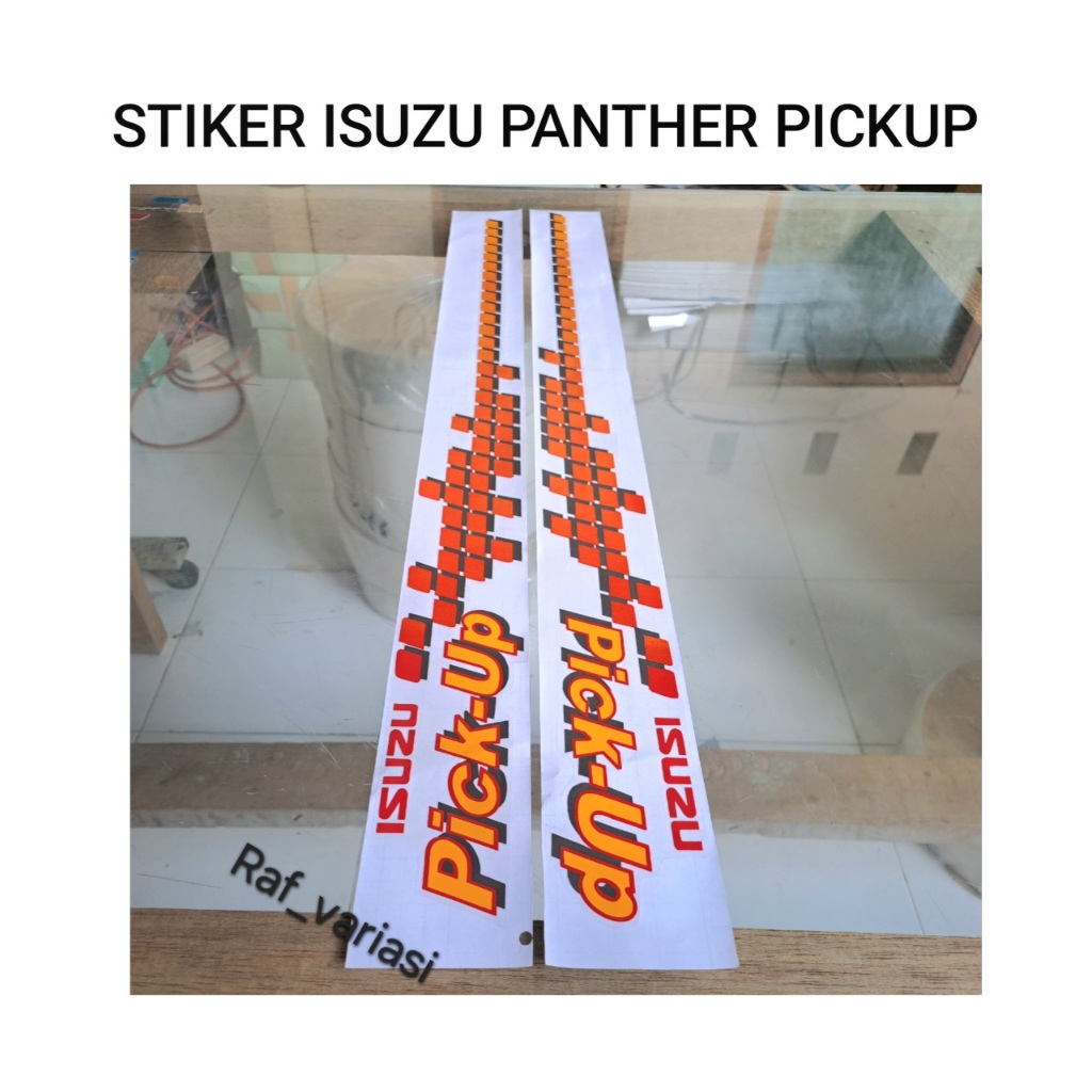 Jual Stiker Panther pick up / Sticker isuzu Panther panter pickup pick ...