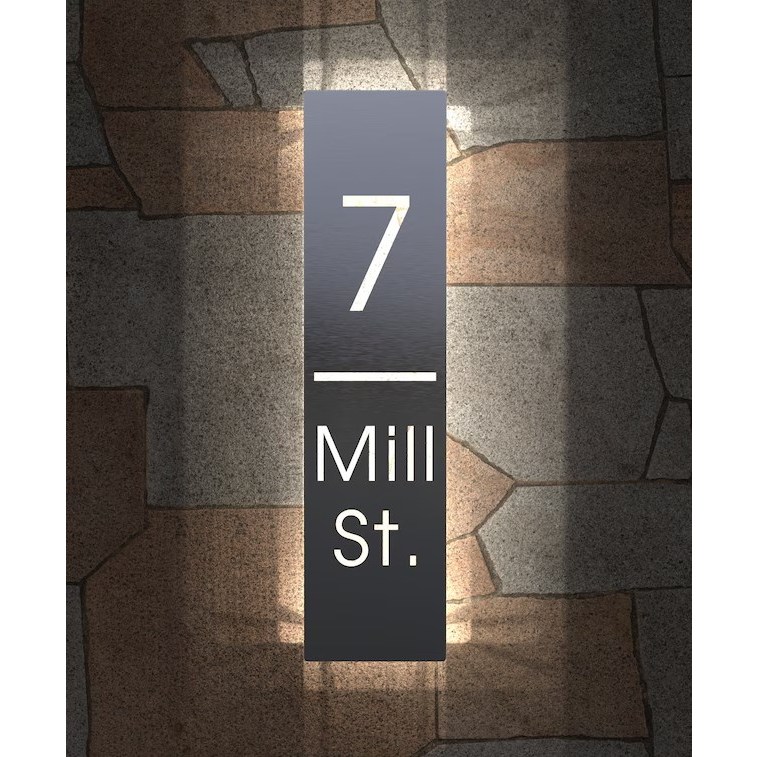 Jual Sign Board Nomor Rumah LED Neon Box Backlight MInimalis Custom ...