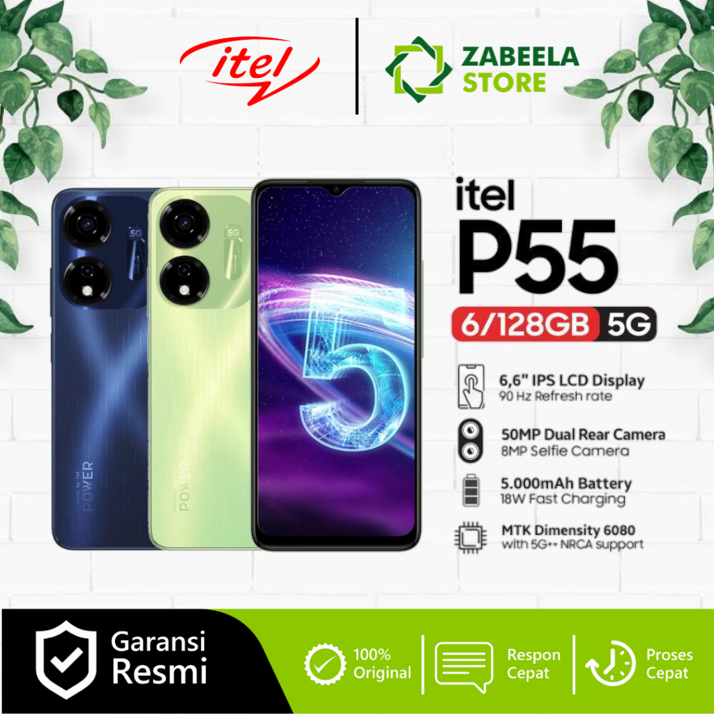 Jual itel P55 5G RAM 6/128GB itel P55 4G 8/128GB 8/256GB Garansi Resmi itel Indonesia | Shopee ...