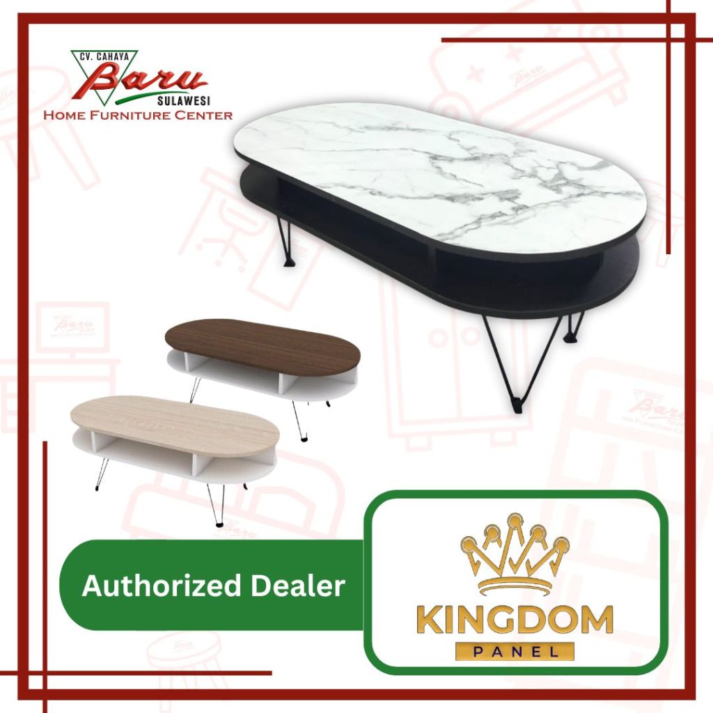 Jual Meja Tamu / Coffee Table KINGDOM PANEL KCT | Shopee Indonesia
