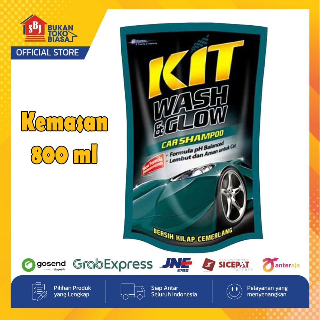 Jual Shampoo Mobil KIT Wash & Glow Sampo Mobil 800 ML / Sabun Pencuci ...