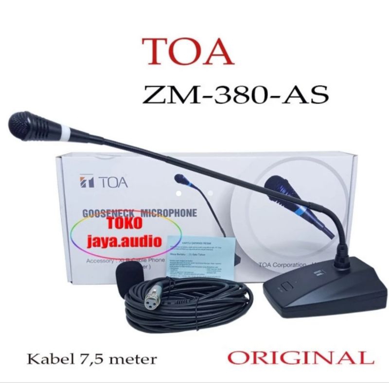 Jual Gosenneck Toa Original Zm 380 Mic Meja Mikropon Podium Mikrofon ...