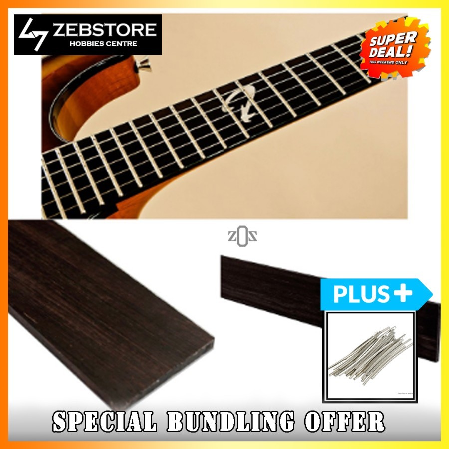 Jual Bahan Material Fretboard Fingerboard Gitar Kayu Wooden Ebony ...