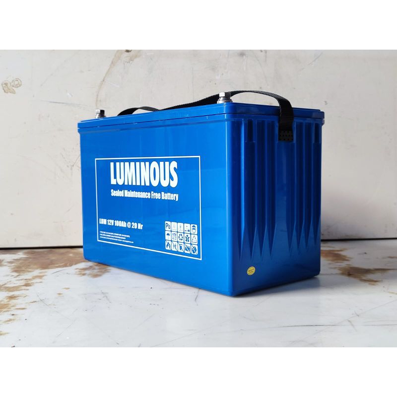 Jual Aki Kering aki panel surya solar VRLA 12v 100ah 12volt Luminous ...