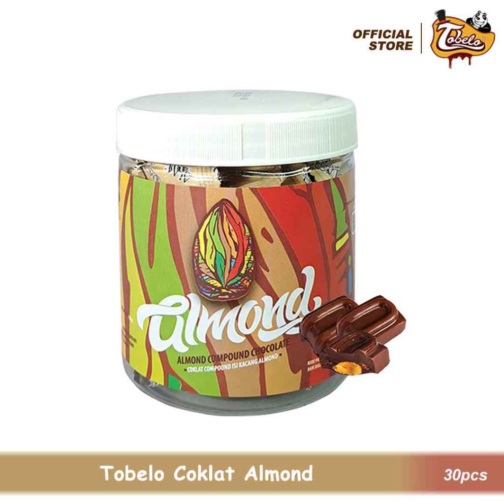 Jual Tobelo Coklat Almond Compound Chocolate Toples isi 30pcs | Shopee ...