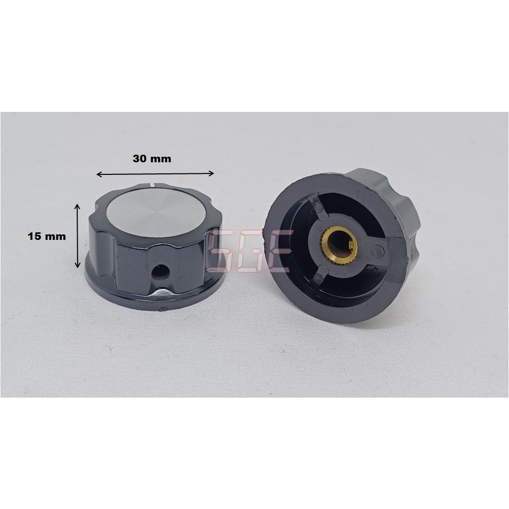 Jual Knop Potensio Bakelit Baut A-04 Knop Belimbing Diameter 30mm ...