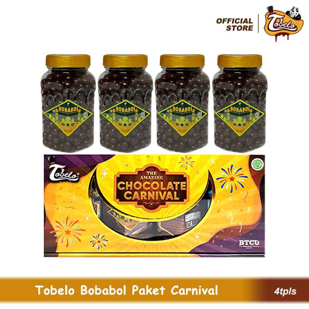 Jual Tobelo Bobabol Paket Chocolate Carnival isi 4 Toples | Shopee ...