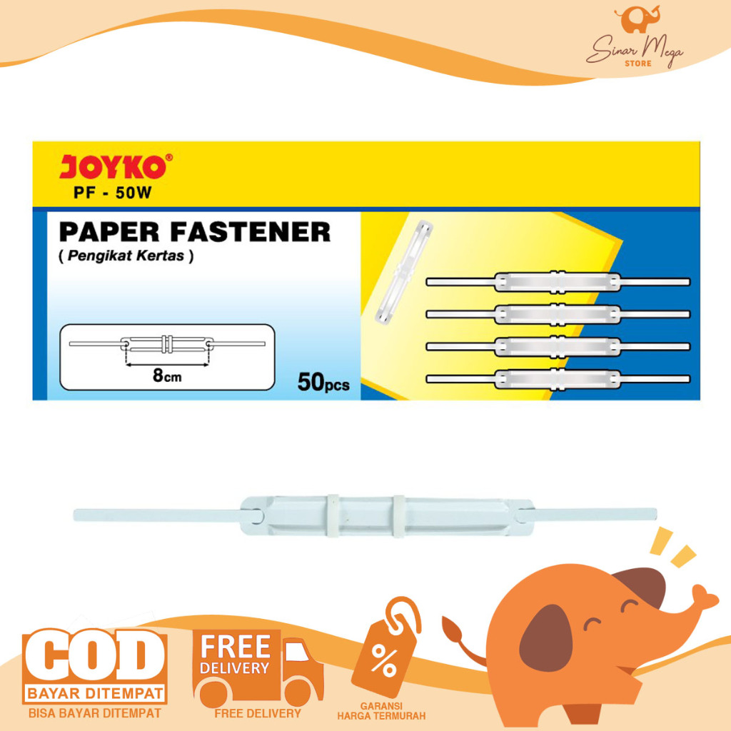 Jual Joyko Paper Fastener PF-50W Pengikat Kertas Murah | Shopee Indonesia
