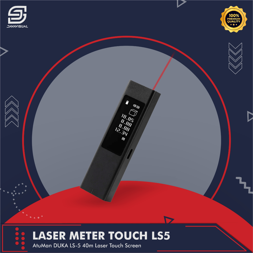 Jual [JaVis] Laser Meter LS5 Laser Pengukur Jarak 40 meter Digital ...