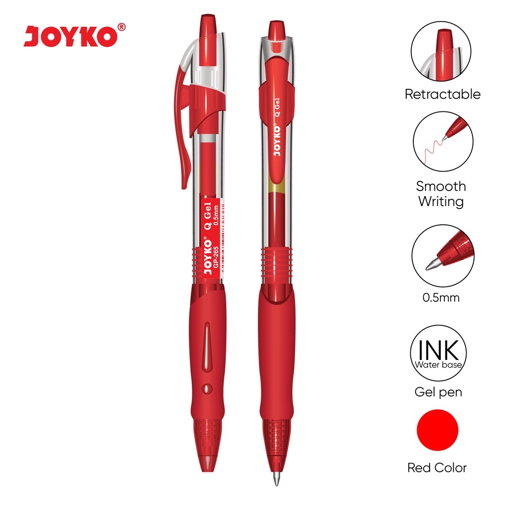 Jual MURMURE I GEL PEN PULPEN PENA JOYKO GP-265 Q GEL 0.5 MM | Shopee Indonesia