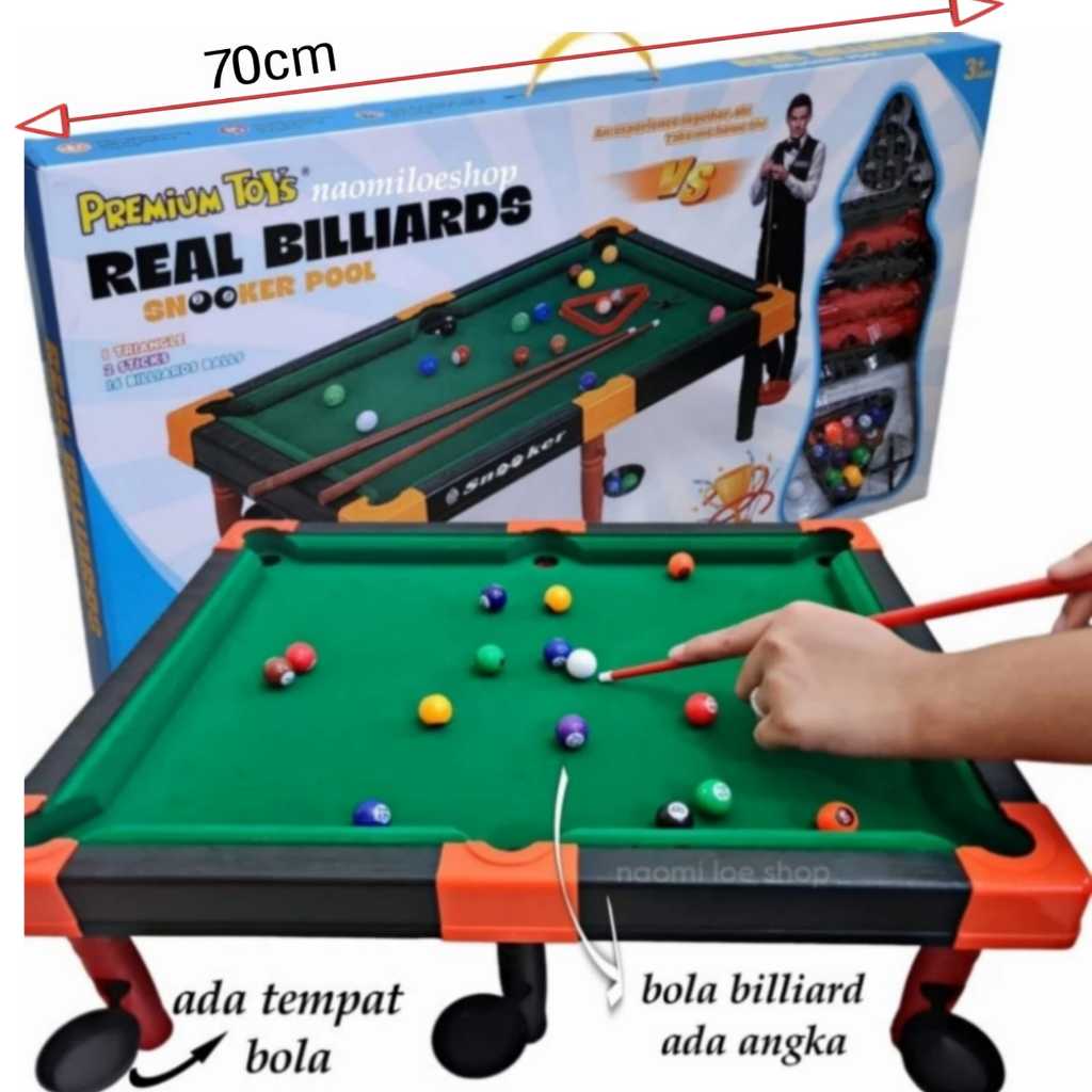 Jual Snooker 47cm mainan billiard anak board games game toy hadiah ...