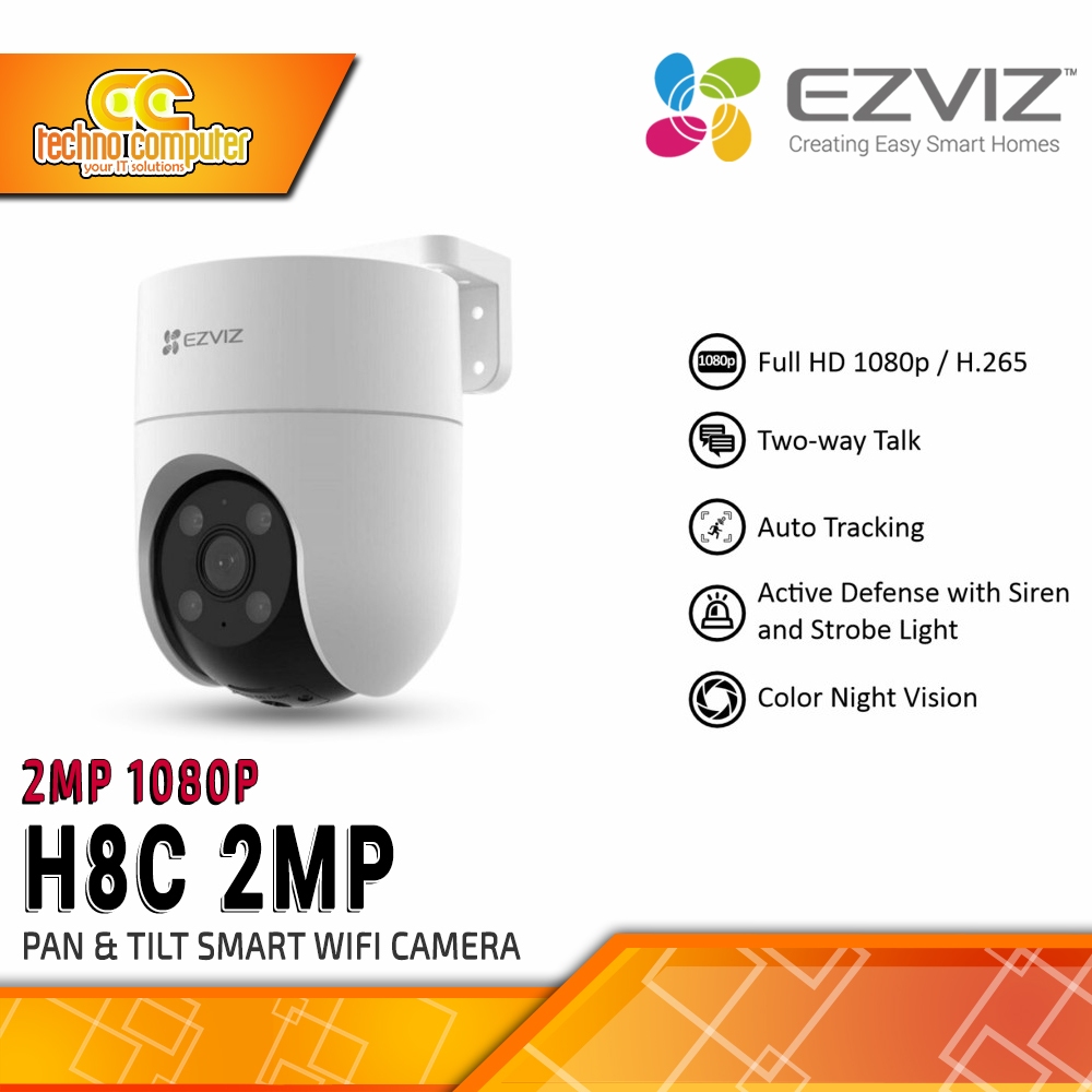 Jual EZVIZ H8C 2MP 1080p OUTDOOR Smart Wi-Fi Pan/Tilt IP Camera CCTV ...