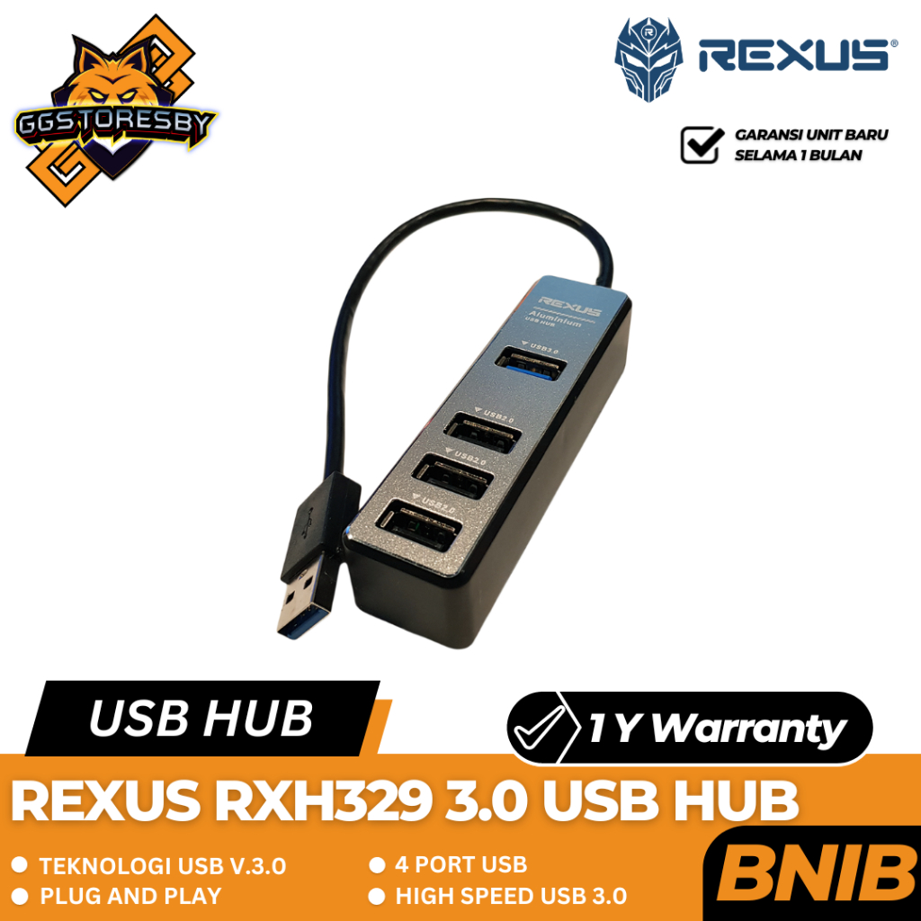 Jual Rexus Rxh329 3.0 Usb Hub | Shopee Indonesia