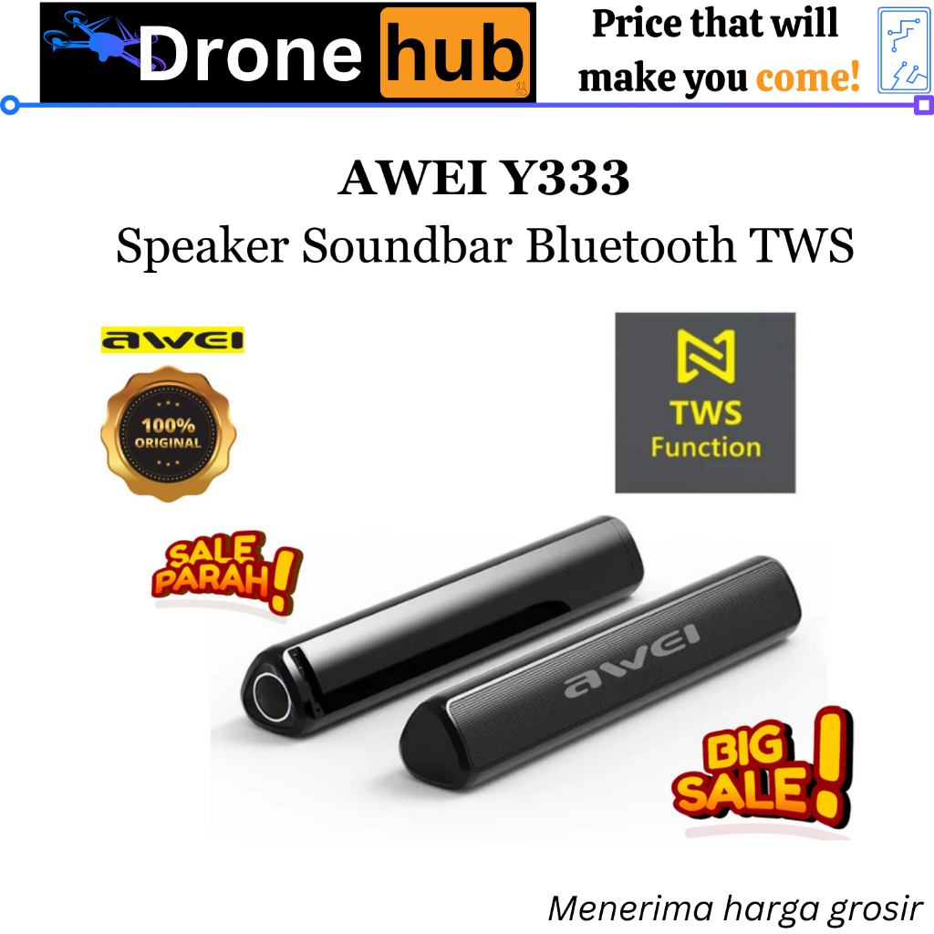 Jual AWEI Y333 Soundbar TV Home Cinema Bluetooth Speaker Wireless ...