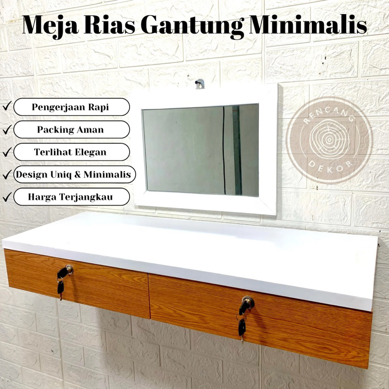 Jual RAK DINDING DOUBLE LACI MINIMALIS | MEJA RIAS MINIMALIS |RAK LACI ...