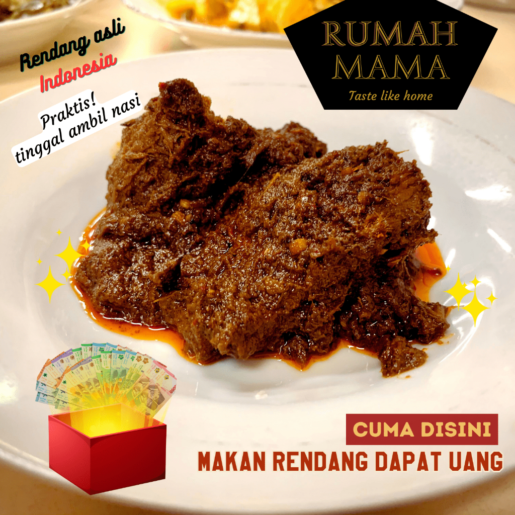 Jual Rendang Daging Sapi Rumah Mama 100gr Lauk Siap Makan Hemat ...