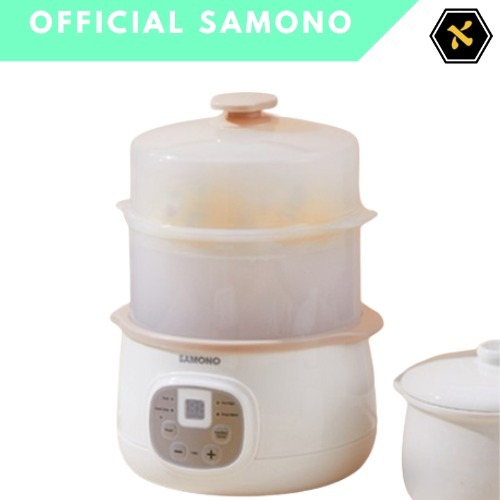 Jual Samono Panci listrik Fry Pan SW-SC08 Mini Slow Cooker Free Steamer ...