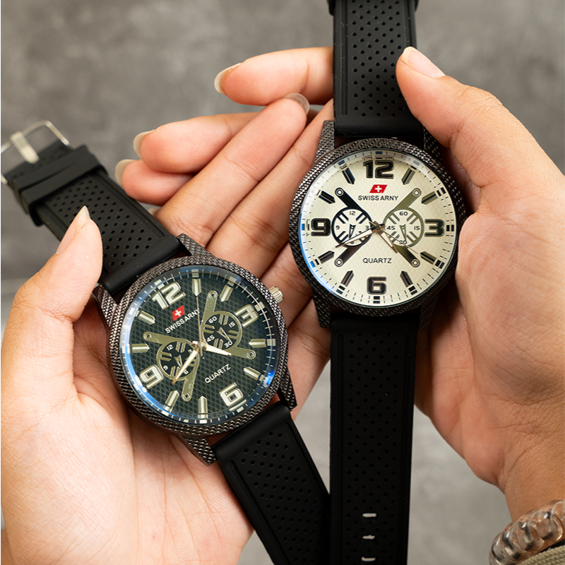 Jual Jam Tangan Analog Pria Keren Quartz Sporty Fashion Trendi Modern ...