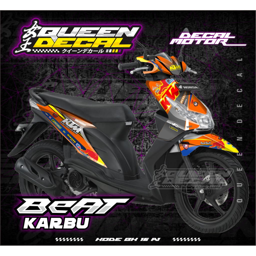 Jual Decal Stiker Full Body Decal Custom Racing Team - Decal Beat Karbu ...