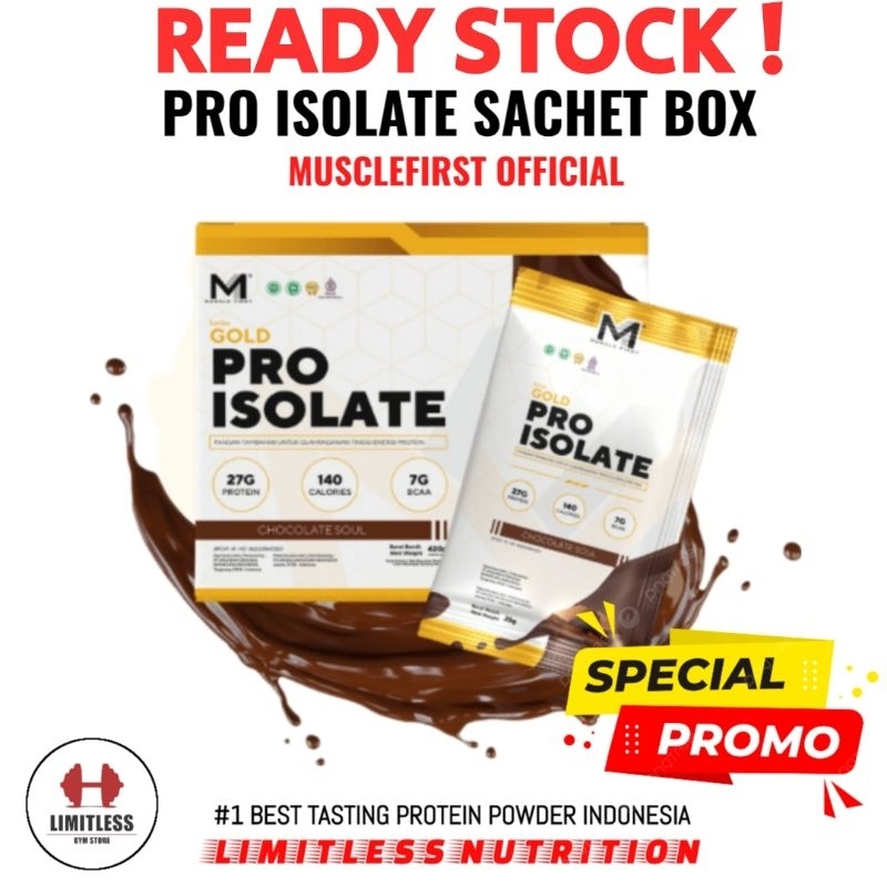 Jual (PROMO!) Muscle First PRO ISOLATE 12 Sachet Box | Travel Size Whey ...