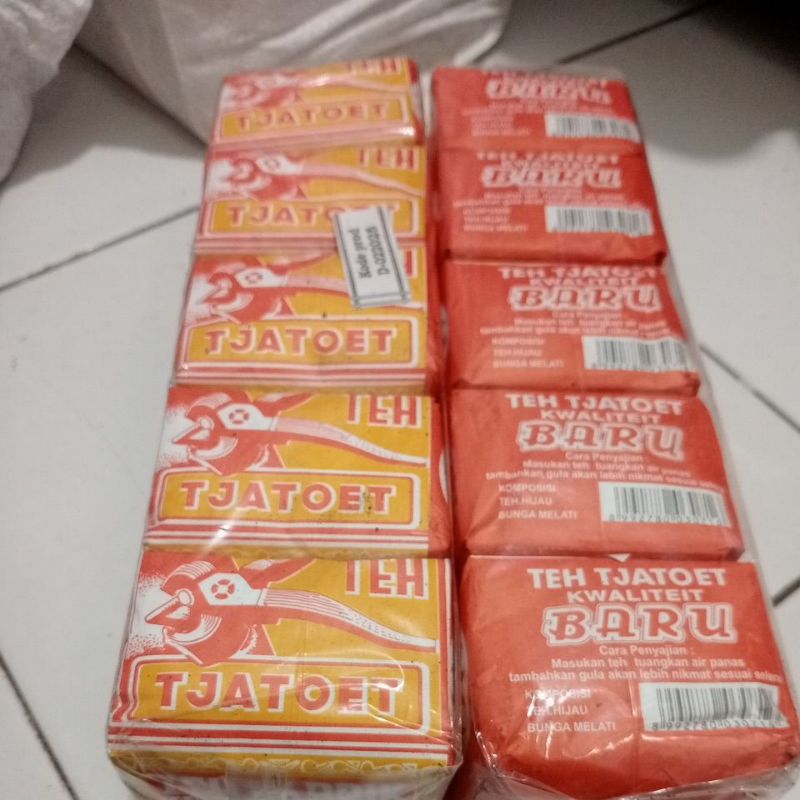 Jual Teh Tjatoet Kuning 40gr x 10 bungkus(1 slop) | Shopee Indonesia
