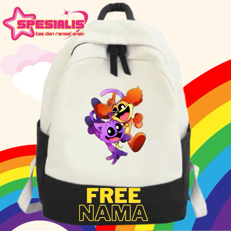 Jual TAS RANSEL BACKPACK ANAK SEKOLAH MOTIF CATNAP DOGDAY SMILING ...