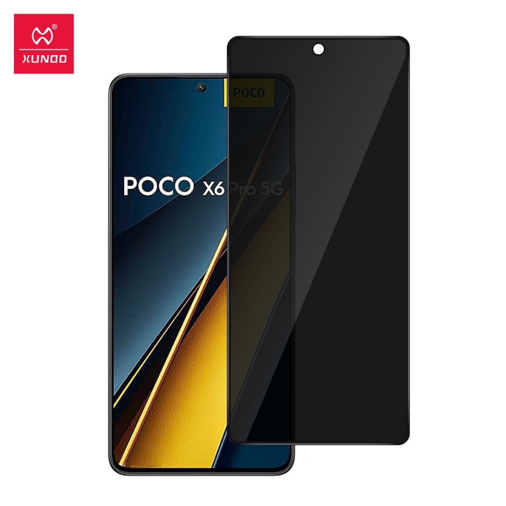 Jual Xundd Anti Spy Glass Untuk Xiaomi Poco X6 Pro 5g Tempered Glass