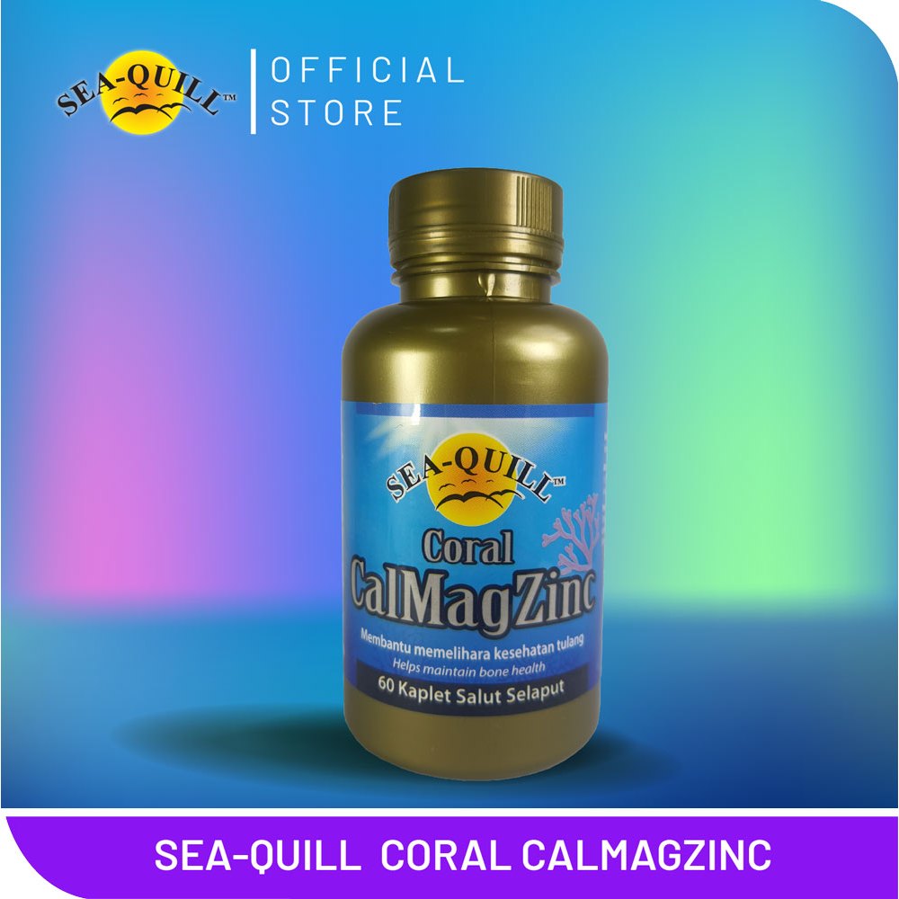 Jual Sea Quill CORAL CALMAGZINC with VIT D3 60 kaplet | Shopee Indonesia