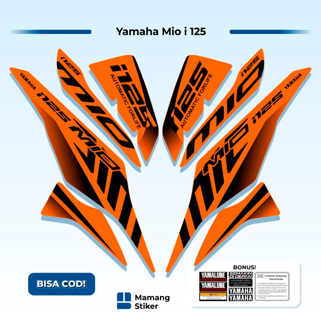 Jual Striping Mio M3 Variasi (27) 2016 2017 2018 2019 2020 2021 2022 ...