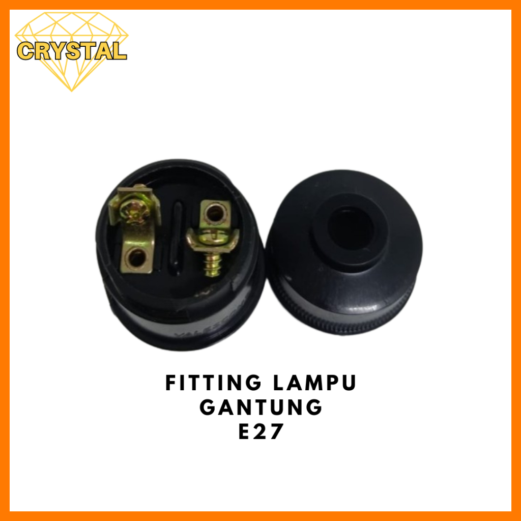 Jual Fitting Gantung Fitting Lampu E27/Fitting gantung hitam Rumah ...
