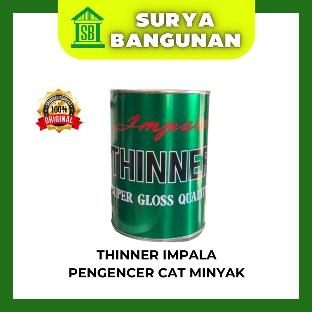 Jual THINNER IMPALA 1 LITER/5 LITER PENGENCER CAT MINYAK | Shopee Indonesia