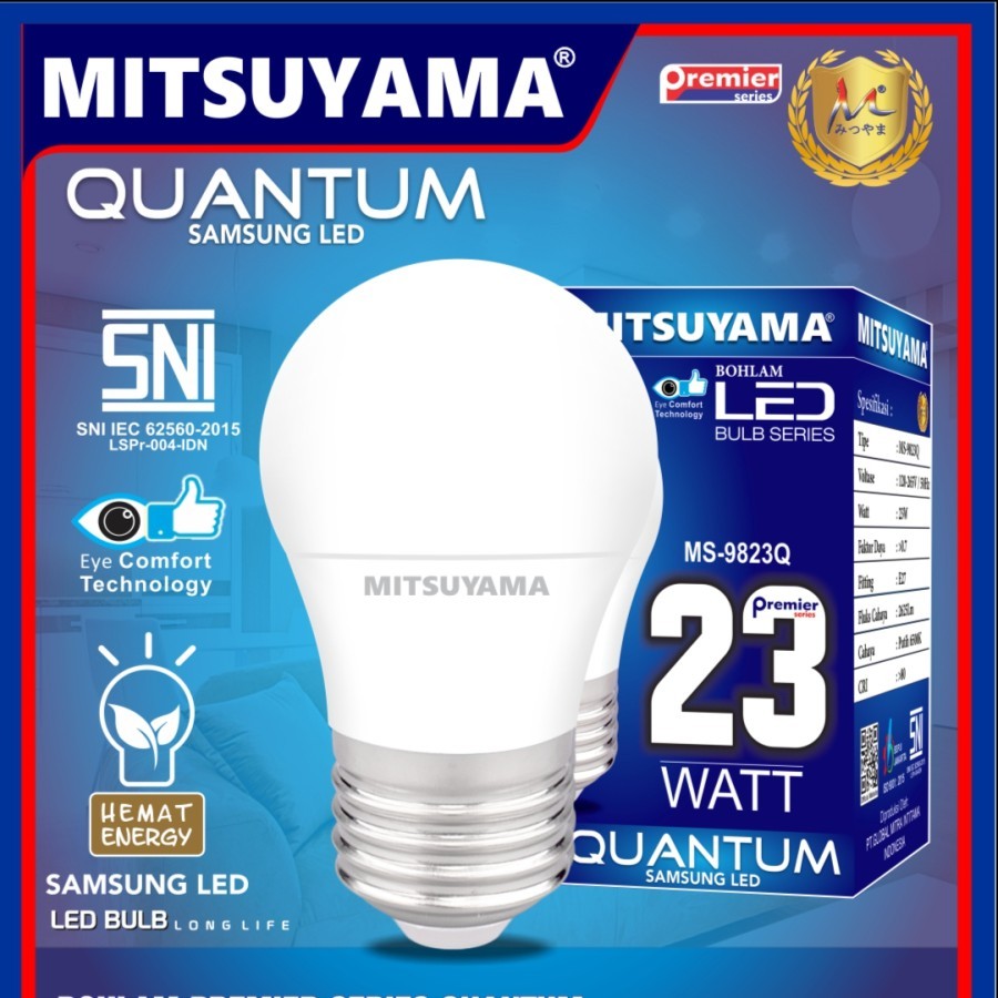 Jual BOHLAM LED 23 WATT MITSUYAMA QUANTUM MS-9823Q LAMPU 23 WATT LED ...